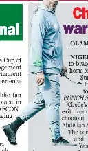 Chelle fires final warning to SENEGAL - PressReader