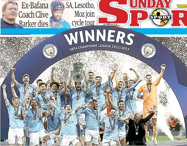 Man City treble kings - PressReader