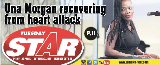 Una Morgan recovering from heart attack - PressReader
