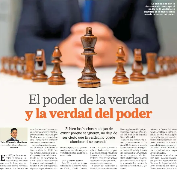 El poder de la verdad y la verdad del poder - PressReader