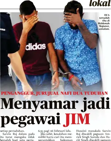 Menyamar jadi pegawai JIM - PressReader