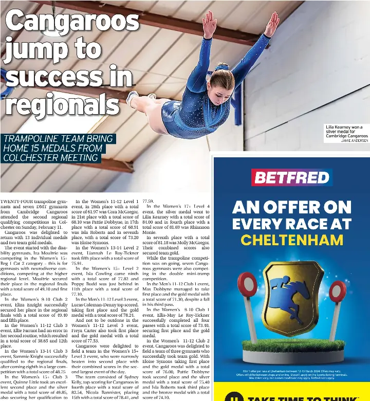 Cangaroos jump to success in regionals - PressReader