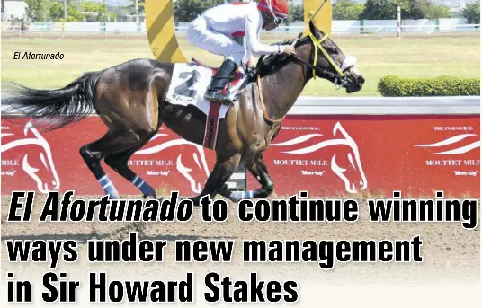 El Afortunado to continue winning ways under new management in Sir Howard Stakes - PressReader