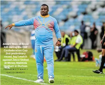 Nteo optimistic they'll win second leg of CAF tie against Zesco ...