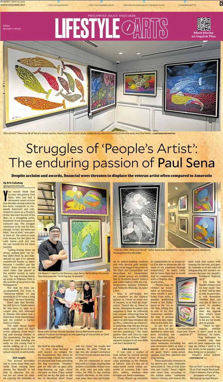 Struggles of ‘People’s Artist’: The enduring passion of Paul Sena - PressReader