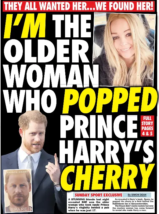 I’M THE OLDER WOMAN WHO POPPED PRINCE HARRY’S CHERRY - PressReader