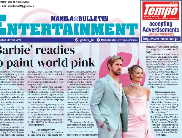 ‘Barbie’ readies to paint world pink - PressReader