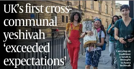 UK’s first crosscommu­nal yeshivah ‘exceeded expectatio­ns’ - PressReader
