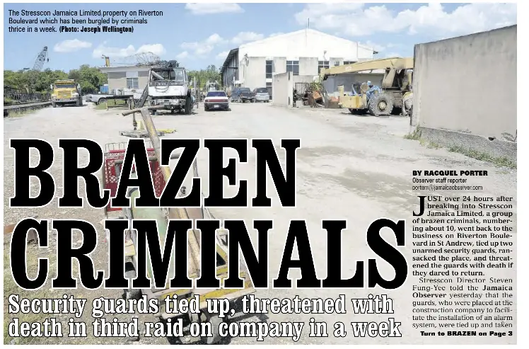 BRAZEN CRIMINALS - PressReader
