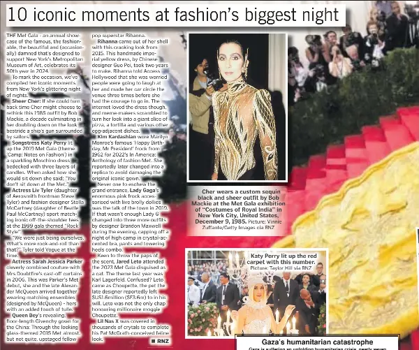 10 iconic moments at fashion’s biggest night - PressReader