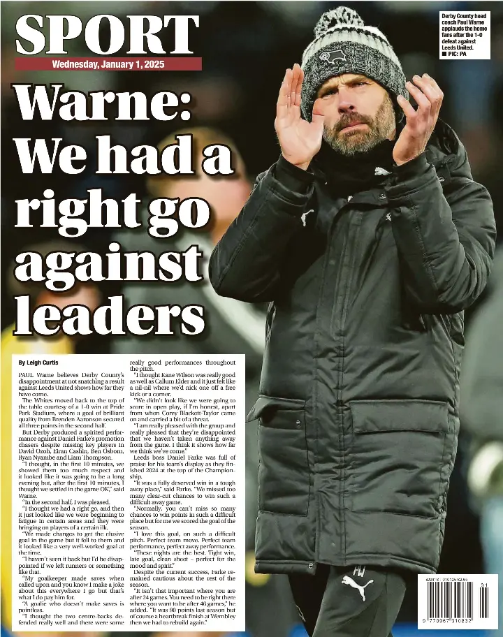 Warne: We had a right go against leaders - PressReader