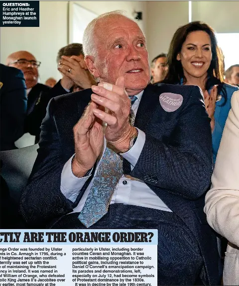 HUMPHREYS’ HUSBAND’S SECRET ORANGE ORDER PAST - PressReader