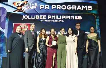 JOLLIBEE CELEBRATES PRESTIGIOU­S ANVIL AWARDS VICTORIES - PressReader