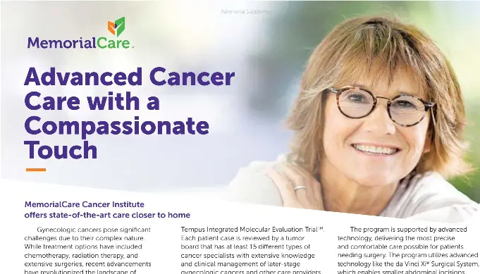 Advanced Cancer Care with a Compassion­ate Touch - PressReader