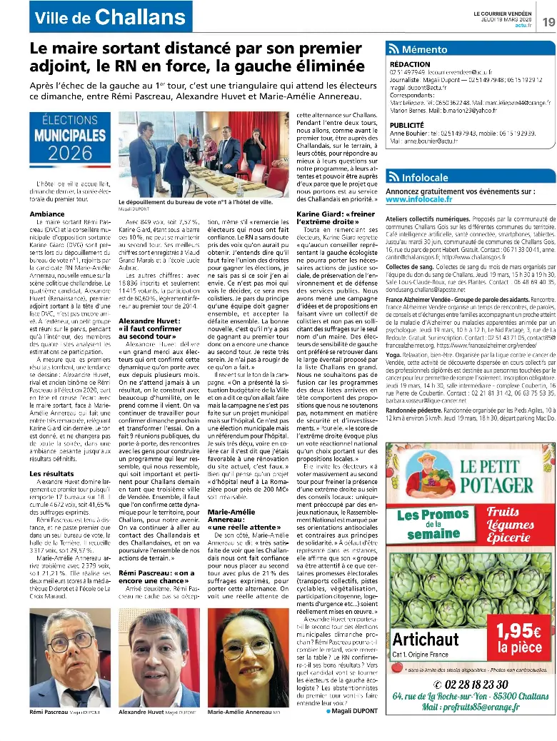 Le maire sortant distancé par son premier adjoint, le RN en force, la ...