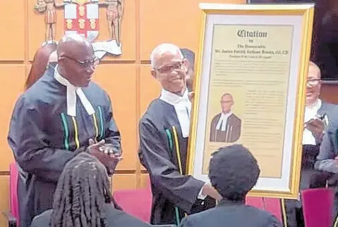 Justice Brooks praised for transforma­tive leadership - PressReader