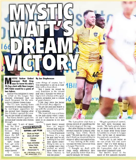MYSTIC MATT’S DREAM VICTORY - PressReader