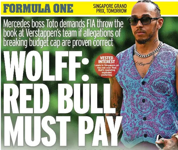 WOLFF: RED BULL MUST PAY - PressReader