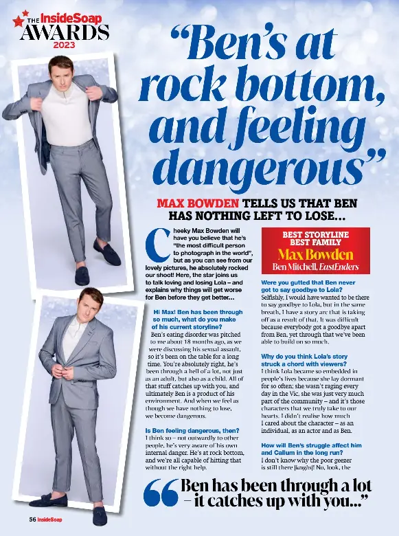 “Ben’s at rock bottom, and feeling dangerous” - PressReader