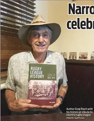 Narromine featured in new book celebratin­g country rugby league ...