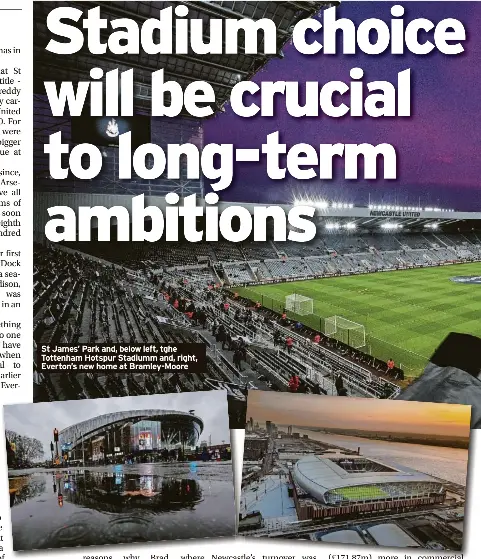 Stadium choice will be crucial to long-term ambitions - PressReader