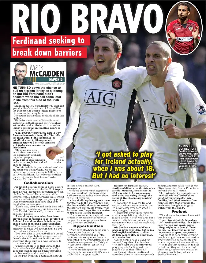 Rio bravo Ferdinand seeking to break down barriers - PressReader