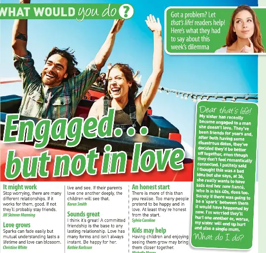 Engaged… but not in love - PressReader