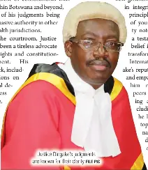 LSB rallies behind Justice Dingake for ICJ appointmen­t - PressReader