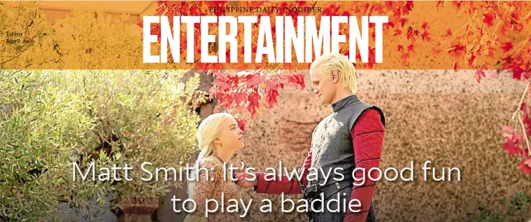 Matt Smith: It’s always good fun to play a baddie - PressReader