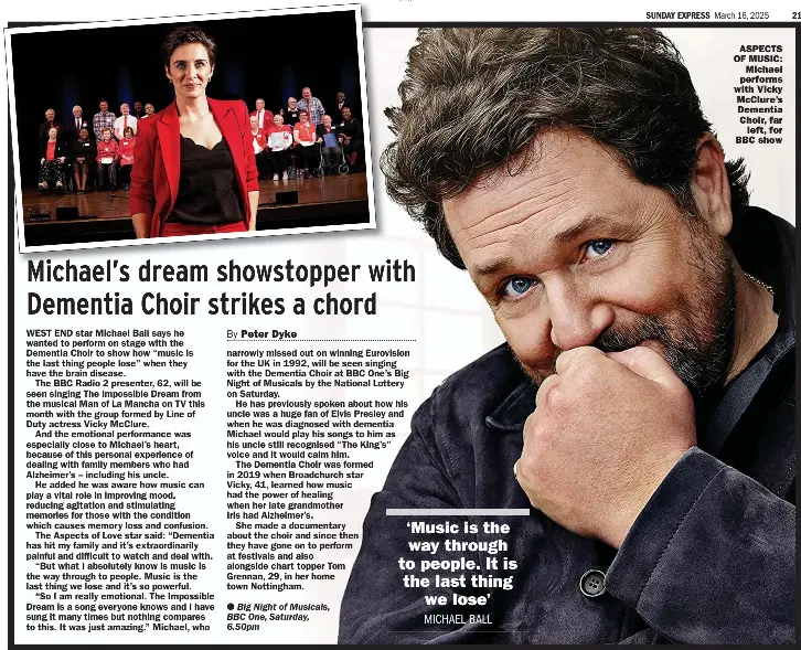 Michael’s dream showstoppe­r with Dementia Choir strikes a chord - PressReader