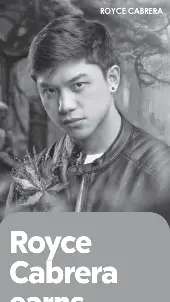 Royce Cabrera earns praise from ‘Makiling’ veteran cast - PressReader