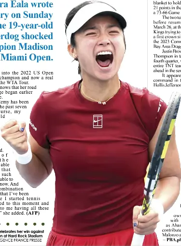 Emotional Alex Eala makes tennis history - PressReader