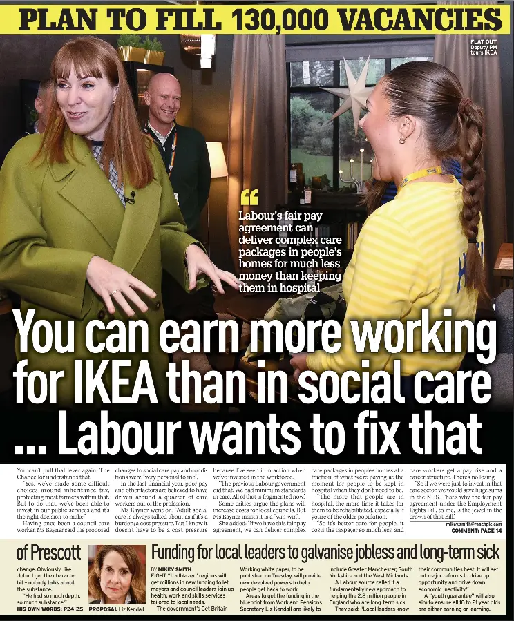 You can earn more working for IKEA than in social care ... Labour wants to fix that - PressReader