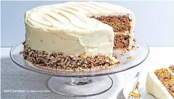 Carrot Cake With Brown Buttercrea­m Cheese Icing - PressReader