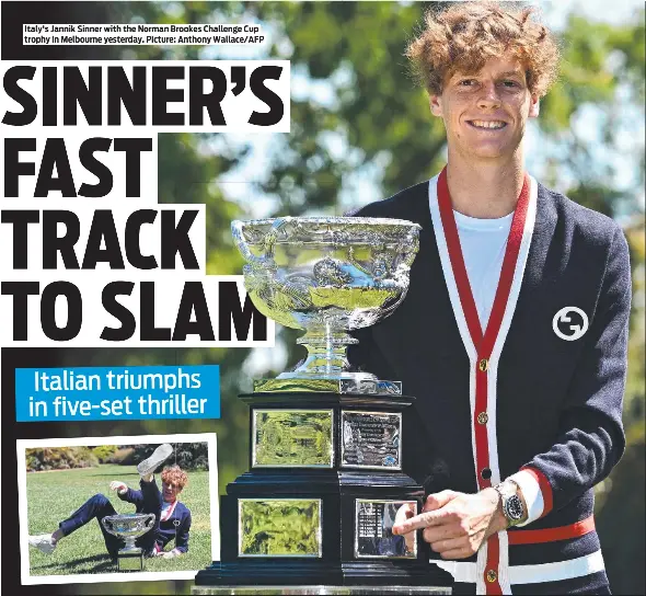 SINNER’S FAST TRACK TO SLAM - PressReader
