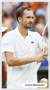 Wimbledon umpire rescues Medvedev - PressReader