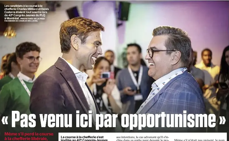 « Pas venu ici par opportunis­me » - PressReader