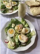 Rachel Roddy’s simple salad of lettuce, radish, egg and homemade salad ...