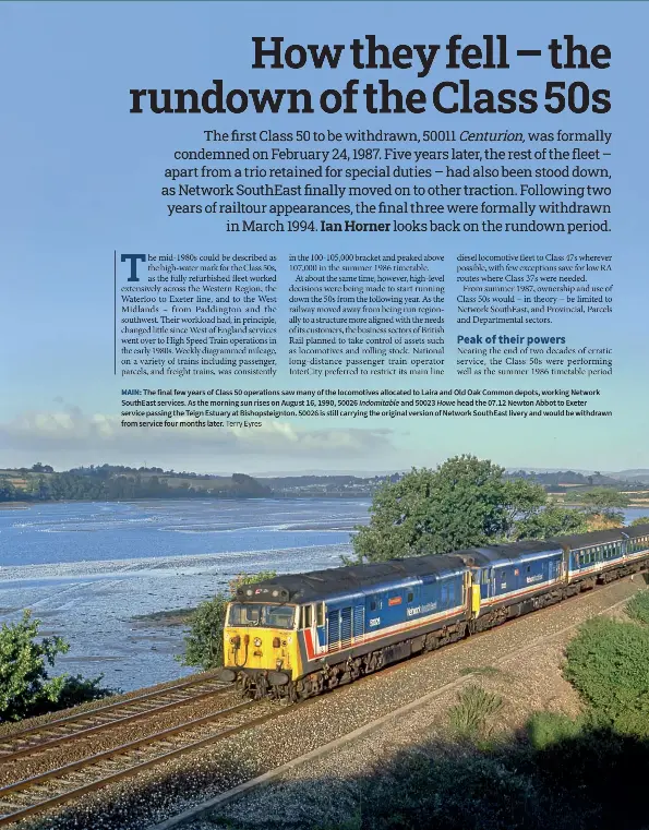 How they fell – the rundown of the Class 50s - PressReader