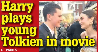 Harry plays young Tolkien in movie - PressReader