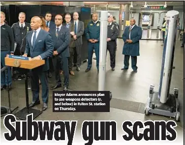 Subway gun scans eyed for summer - PressReader