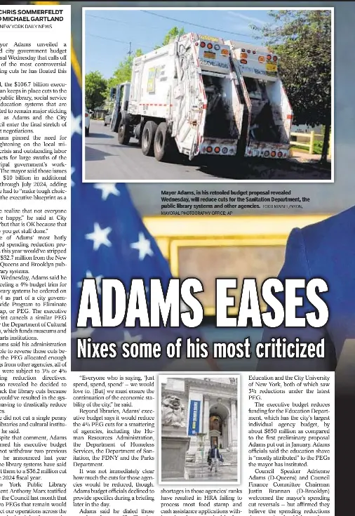 ADAMS EASES PAIN OF BUDGET CUTS - PressReader