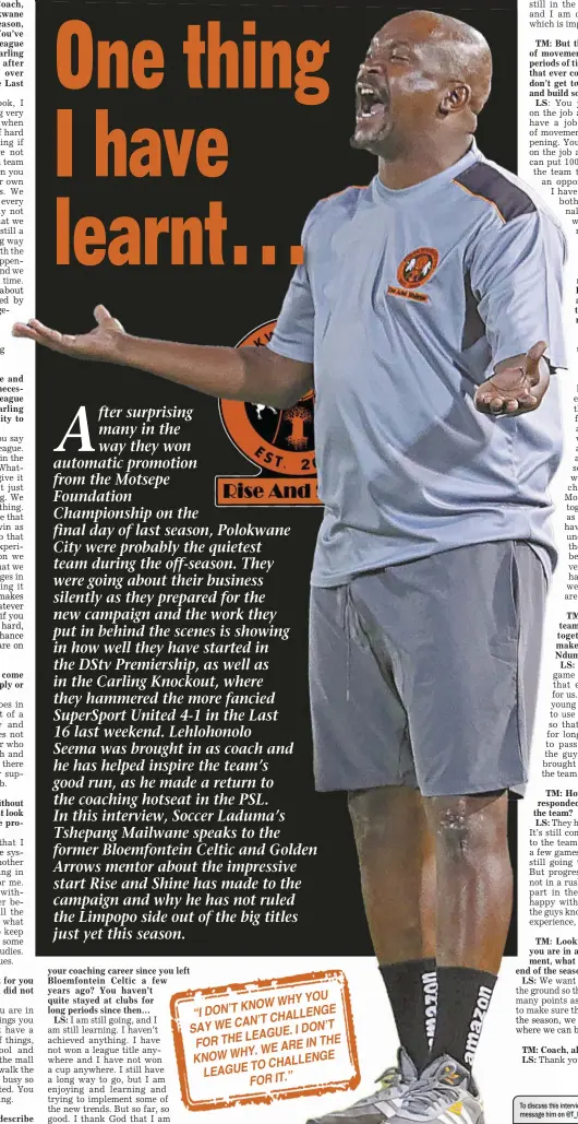 One thing I have learnt… - PressReader