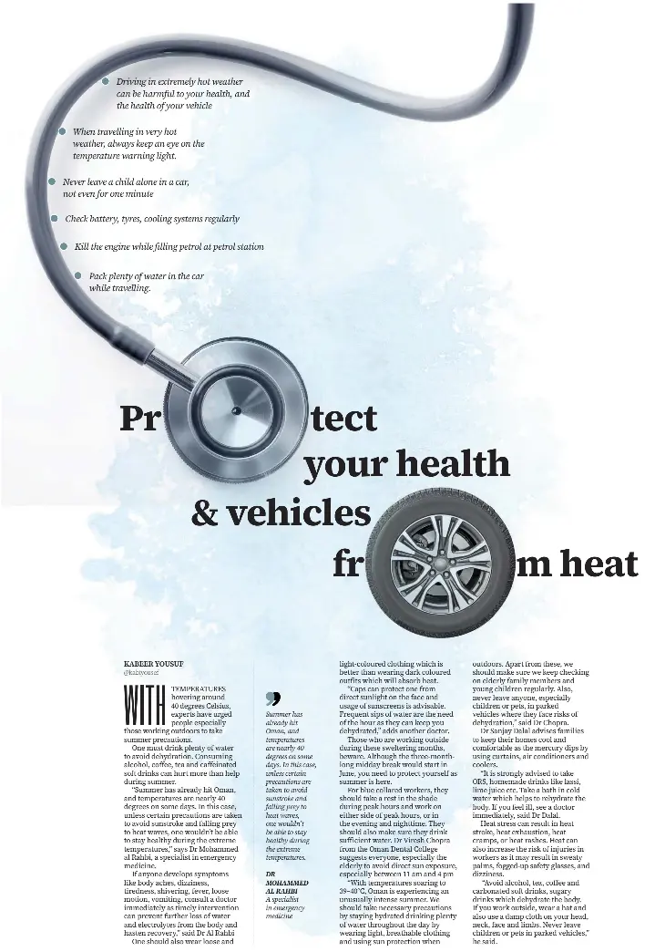 Tect your health & vehicles fr m heat - PressReader