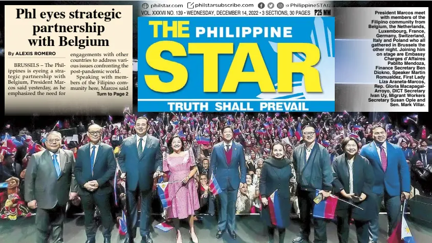 Phl eyes strategic partnershi­p with Belgium - PressReader