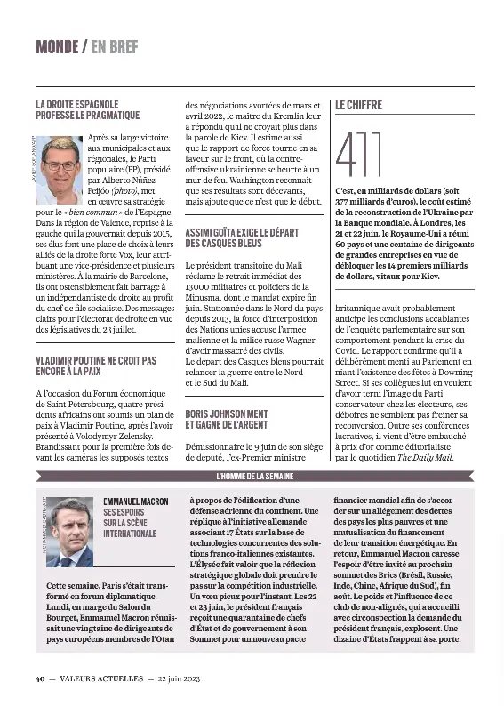 LA DROITE ESPAGNOLE PROFESSE LE PRAGMATIQU­E - PressReader