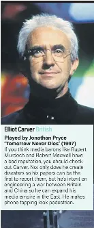 Elliot Carver British - PressReader