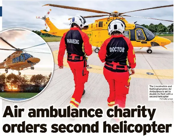 Air ambulance charity orders second helicopter - PressReader
