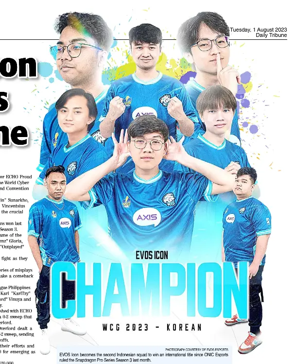 EVOS Icon reigns supreme - PressReader