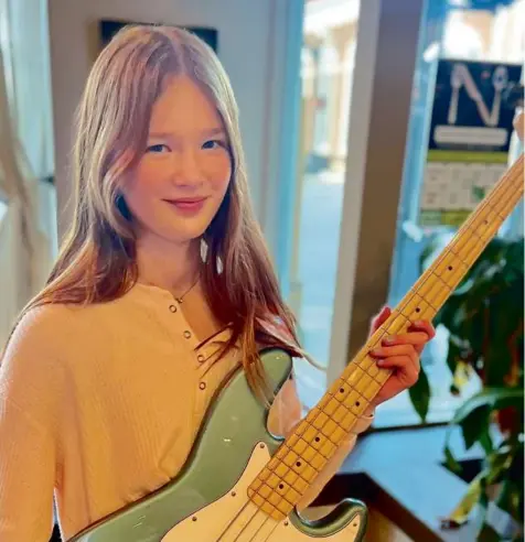 Meet Ruby Golden Tiger, Needham’s 12-year-old electric bass sensation ...